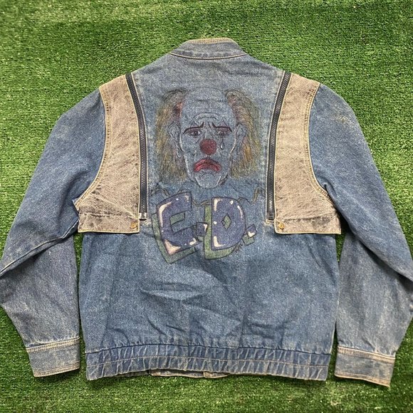 Jordache | Jackets & Coats | Vintage 9s Denim Bomber Jacket Convertible ...